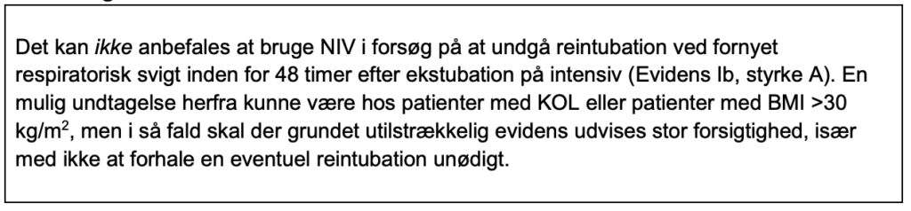 Retningslinjer for behandling med non-invasiv ventilation 2022 - Dasaim