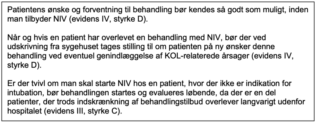 Retningslinjer for behandling med non-invasiv ventilation 2022 - Dasaim